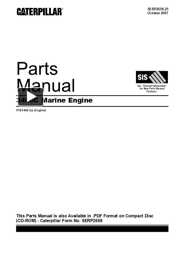 PPT – Caterpillar Cat 3406C Marine Engine Parts Catalogue Manual ...