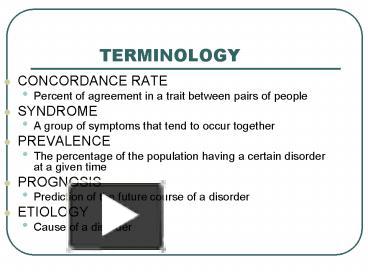 PPT – TERMINOLOGY PowerPoint presentation | free to view - id: 9b011-ZThhM