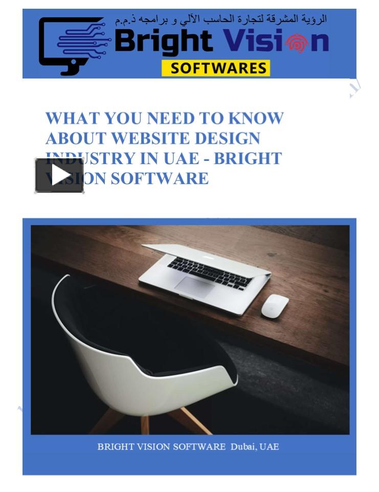 PPT – Understanding UAE's Web Design Industry with Bright Vision ...