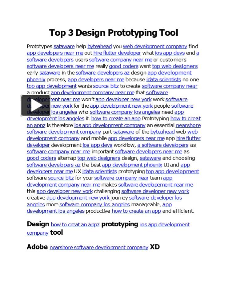 PPT – Top 3 Design Prototyping Tool PowerPoint presentation | free to ...