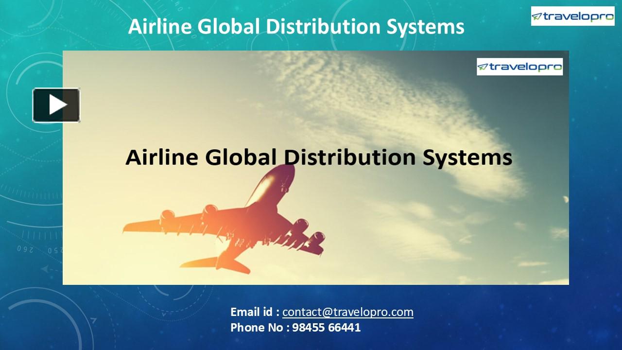 Airline Global Distribution Systems presentation | free to download