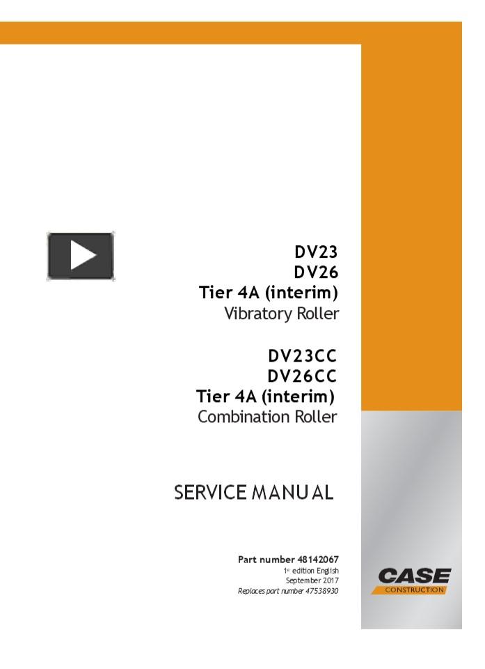 PPT – CASE DV23CC Tier 4A (interim) Combination Roller Service Repair ...