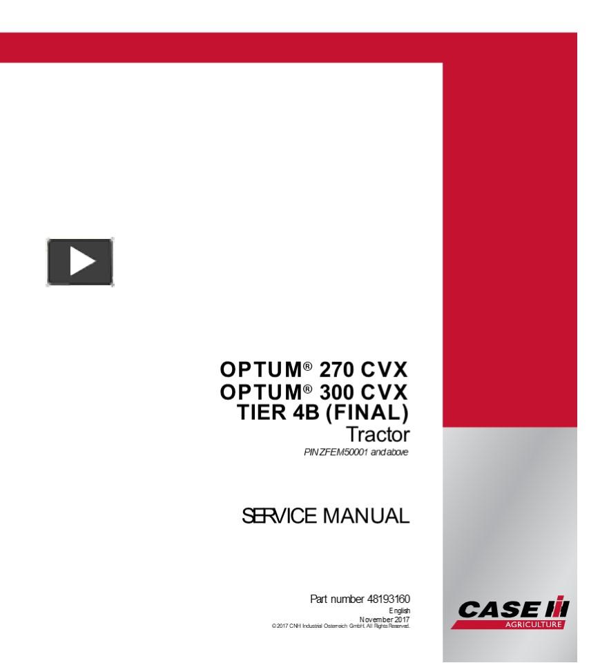 PPT – CASE IH OPTUM 270 CVX TIER 4B (FINAL) Tractor Service Repair ...
