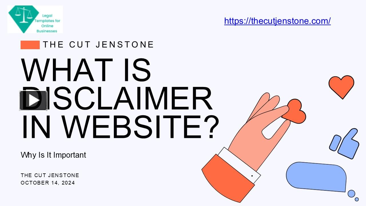 PPT – What Is Disclaimer in Website PowerPoint presentation | free to ...