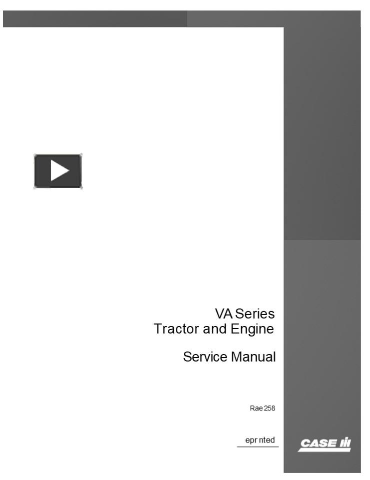 CASE VAI Tractor and Engine Service Repair Manual Instant Download ...