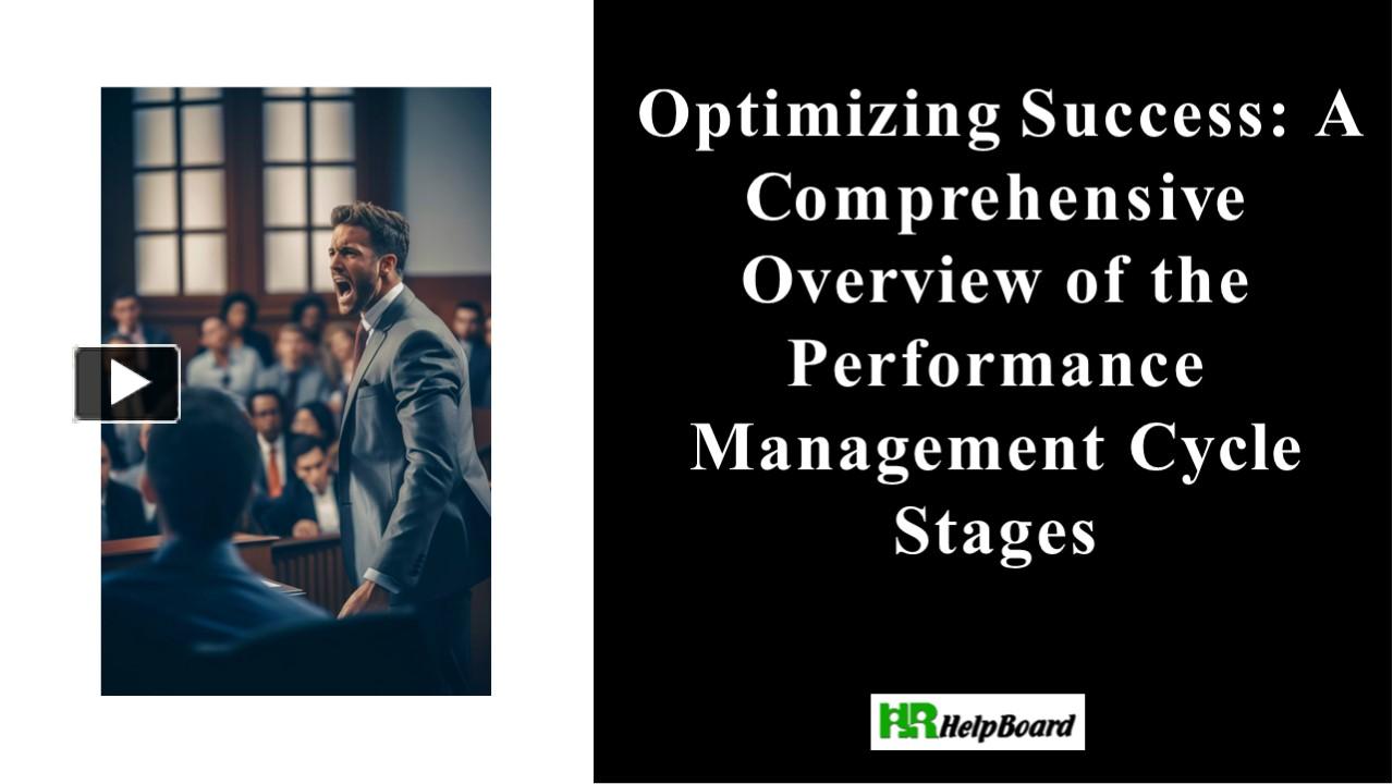 Performance Management Cycle Stages presentation | free to download