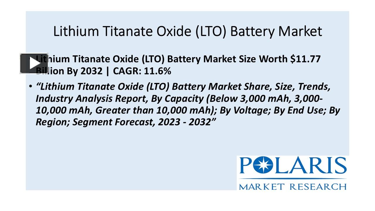 PPT – Lithium Titanate Oxide (LTO) Battery Market PowerPoint ...