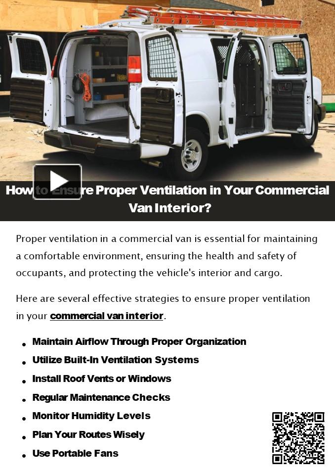 How to Ensure Proper Ventilation in Your Commercial Van Interior ...