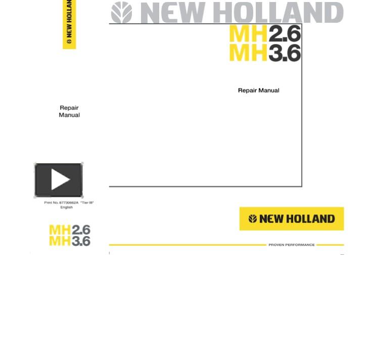 PPT – NEW HOLLAND MH2.6 TIER Ⅲ WHEEL EXCAVATOR Service Repair Manual ...