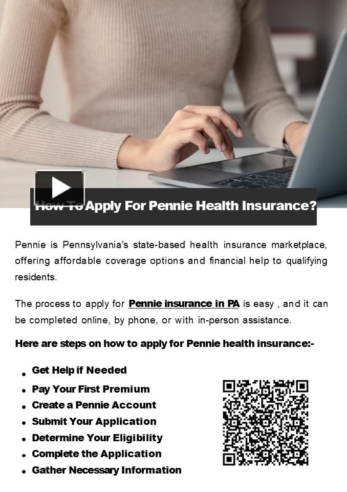 How To Apply For Pennie Health Insurance? presentation | free to download