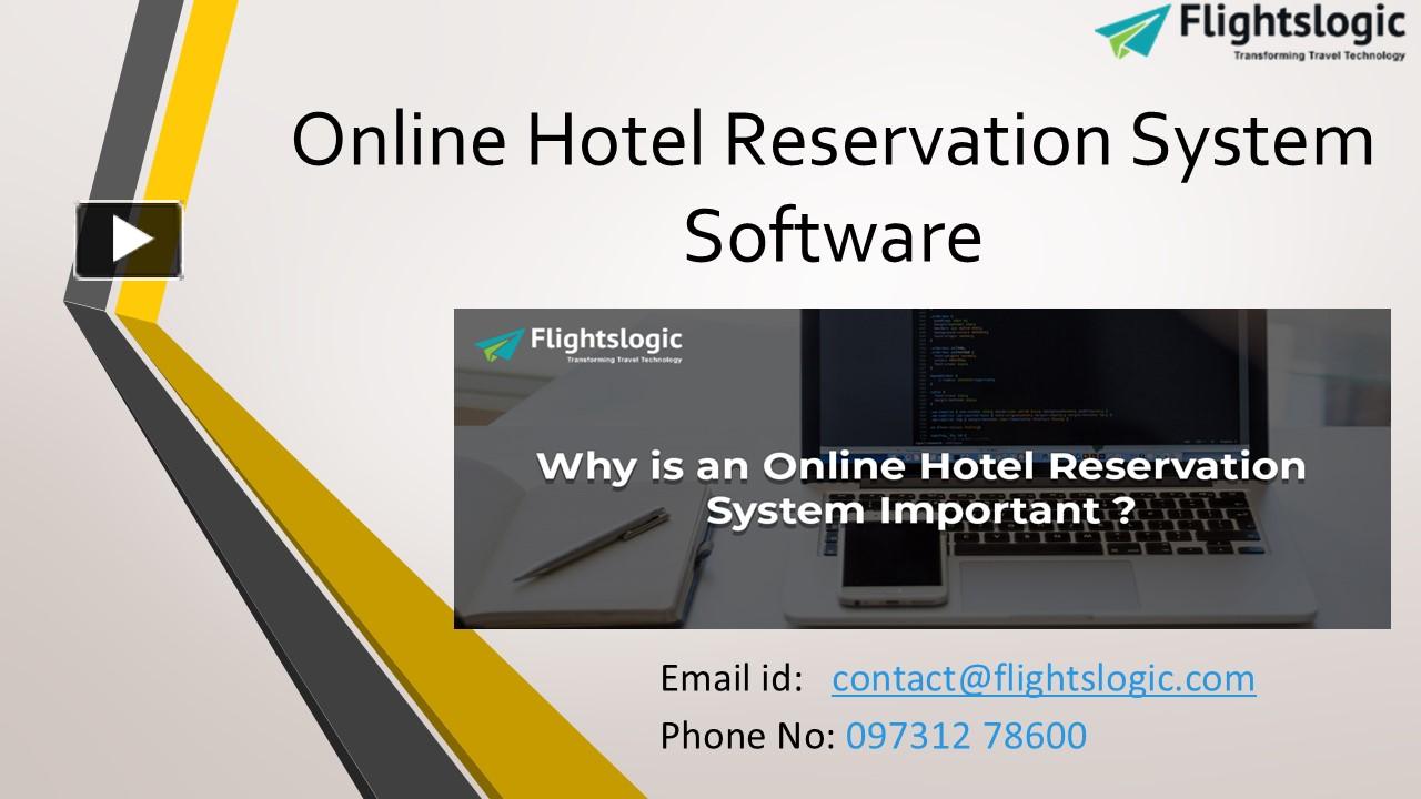 Online Hotel Reservation System Software presentation | free to download