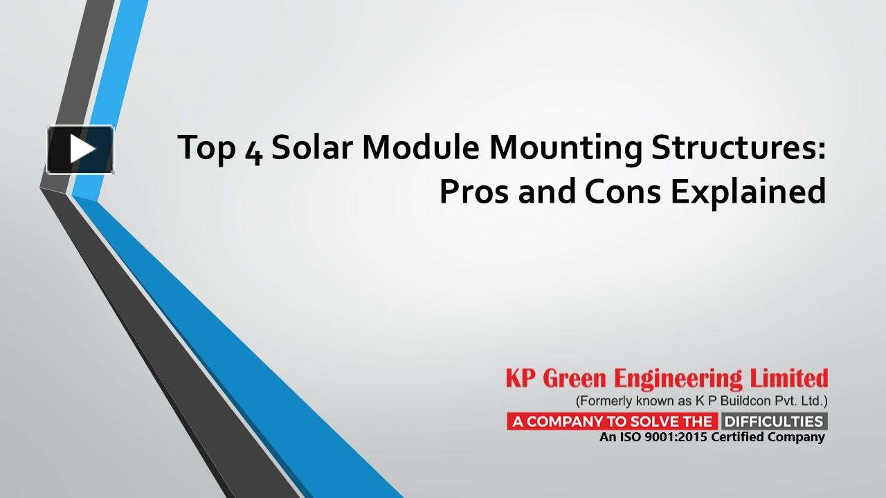 Top 4 Solar Module Mounting Structures: Pros and Cons Explained ...
