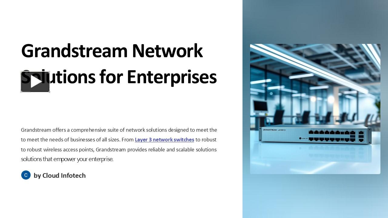 PPT – Layer 3 Network Switches | Cloud Infotech (1) PowerPoint ...