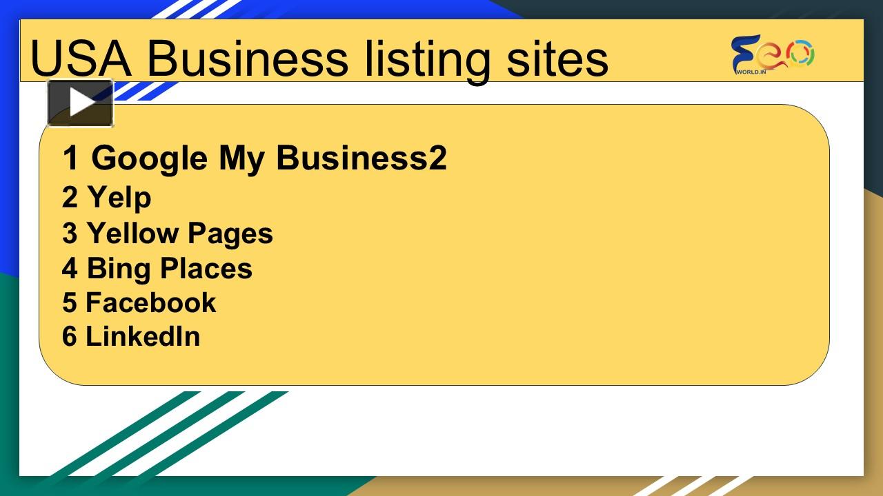 PPT – USA Business listing sites PowerPoint presentation | free to ...