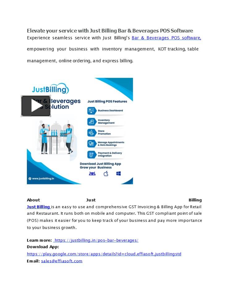PPT – Optimize Your Bar Operations with Advanced Bar & Beverages POS ...