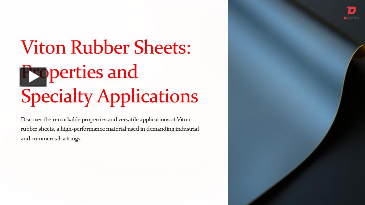 Viton Rubber Sheets: The Ultimate Guide to Properties and Applications ...