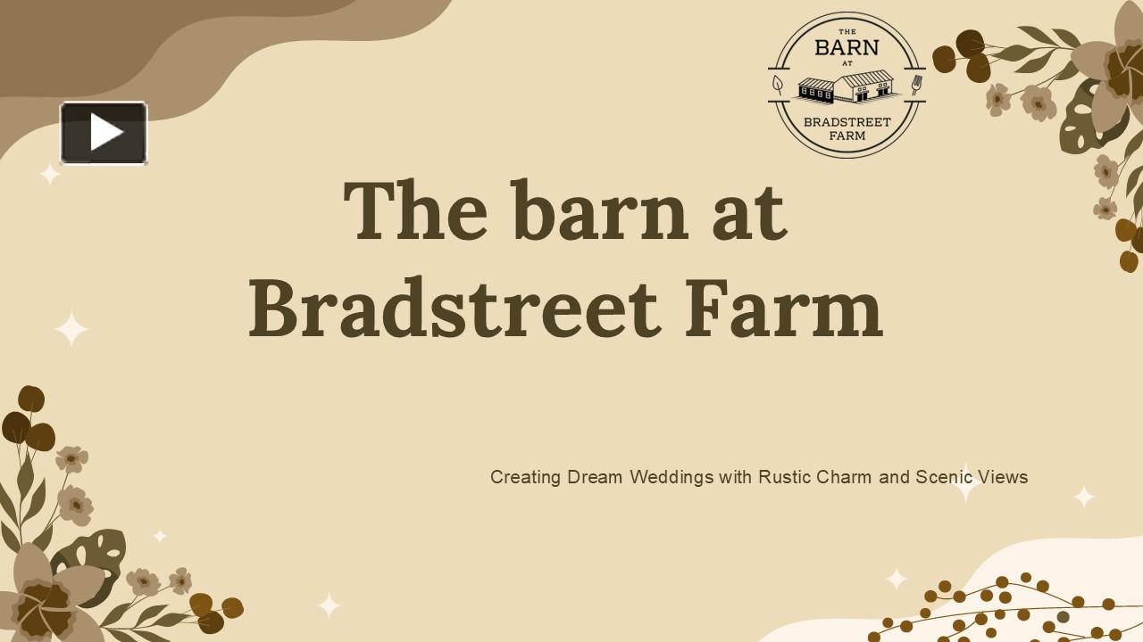 PPT – Charming Massachusetts Barn Weddings at Historic Bradstreet Farm ...