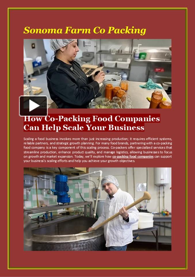 PPT – How Co-Packing Food Companies Can Help Scale Your Business ...