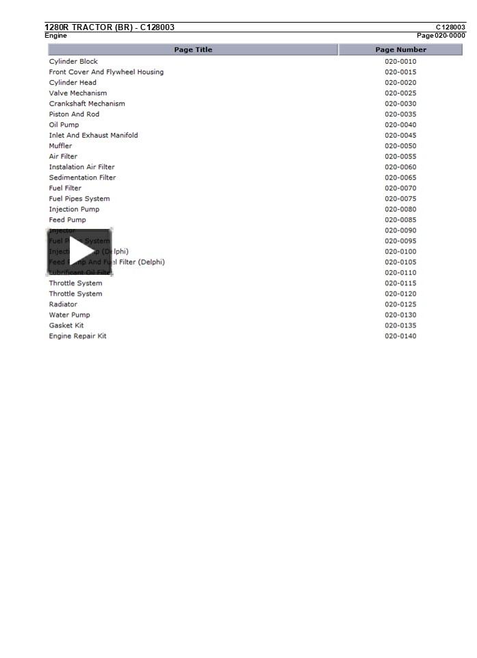 PPT – Valtra 1280R TRACTOR (BR) Tractor Parts Catalogue Manual Instant ...