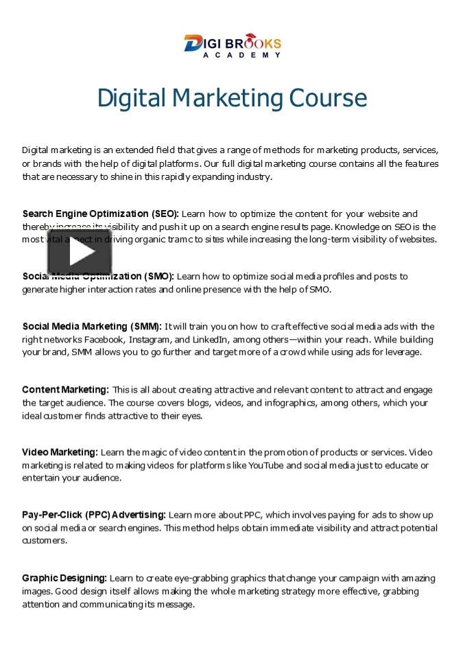 PPT – Become a Digital Marketing Pro: Enroll in Our Complete Course (1 ...