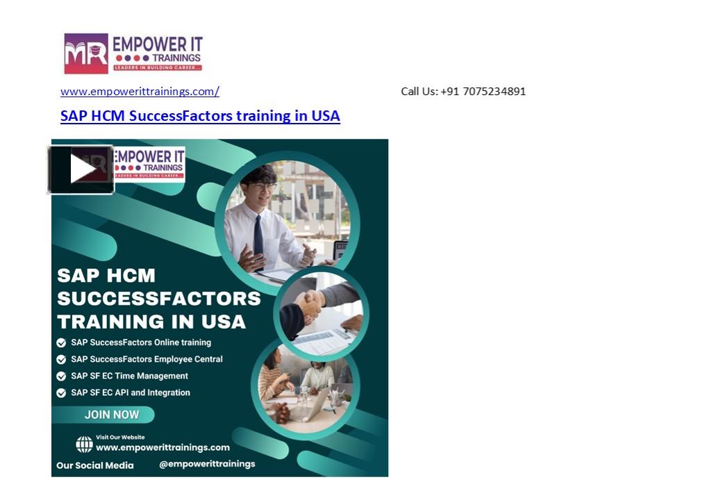 PPT – SAP HCM SuccessFactors training in USA PowerPoint presentation ...