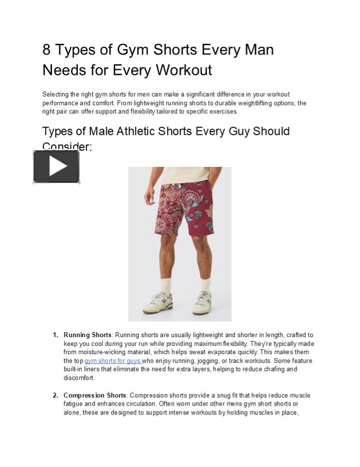 PPT – The Best Gym Shorts for Every Type of Workout | RageFit ...