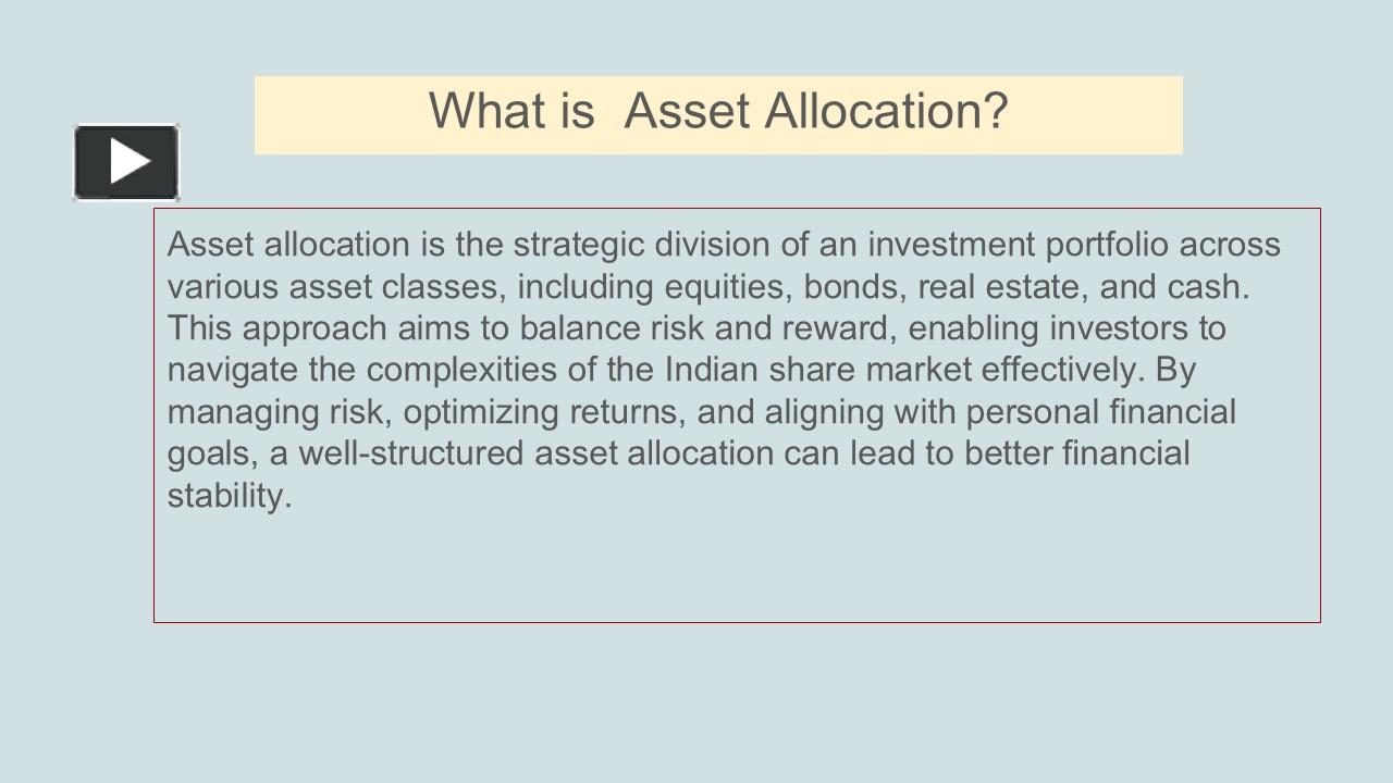 PPT – Benefits of Asset Allocation PowerPoint presentation | free to ...