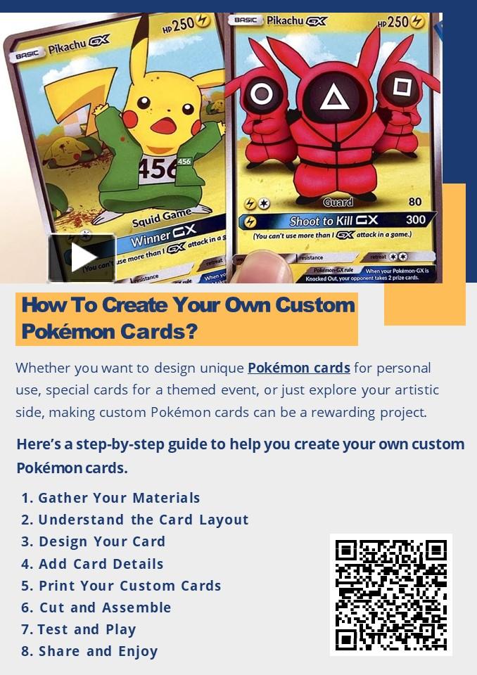 PPT – How To Create Your Own Custom Pokémon Cards? PowerPoint ...