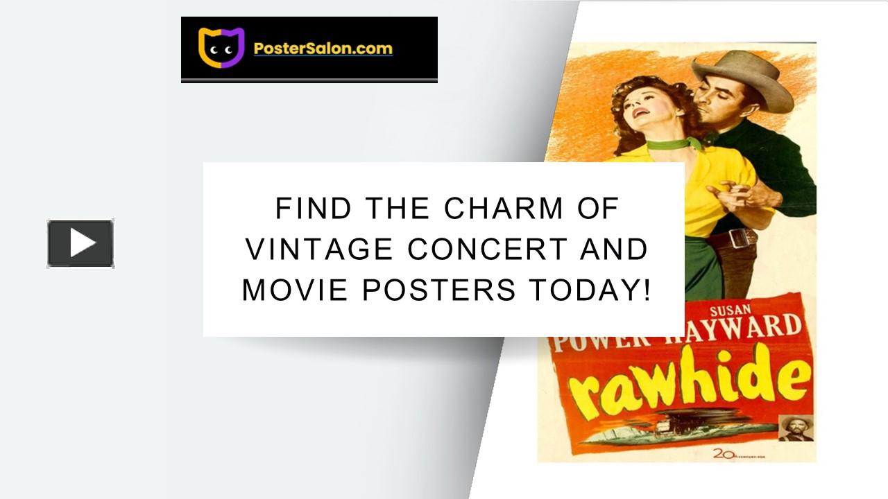 A Journey Through Iconic Concert Posters: 1950s to the 1990s ...