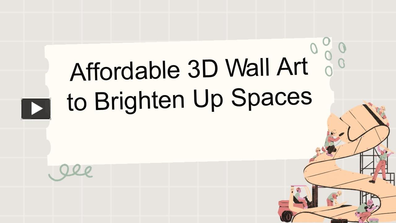 PPT – Affordable 3D Wall Art to Brighten Up Spaces PowerPoint ...