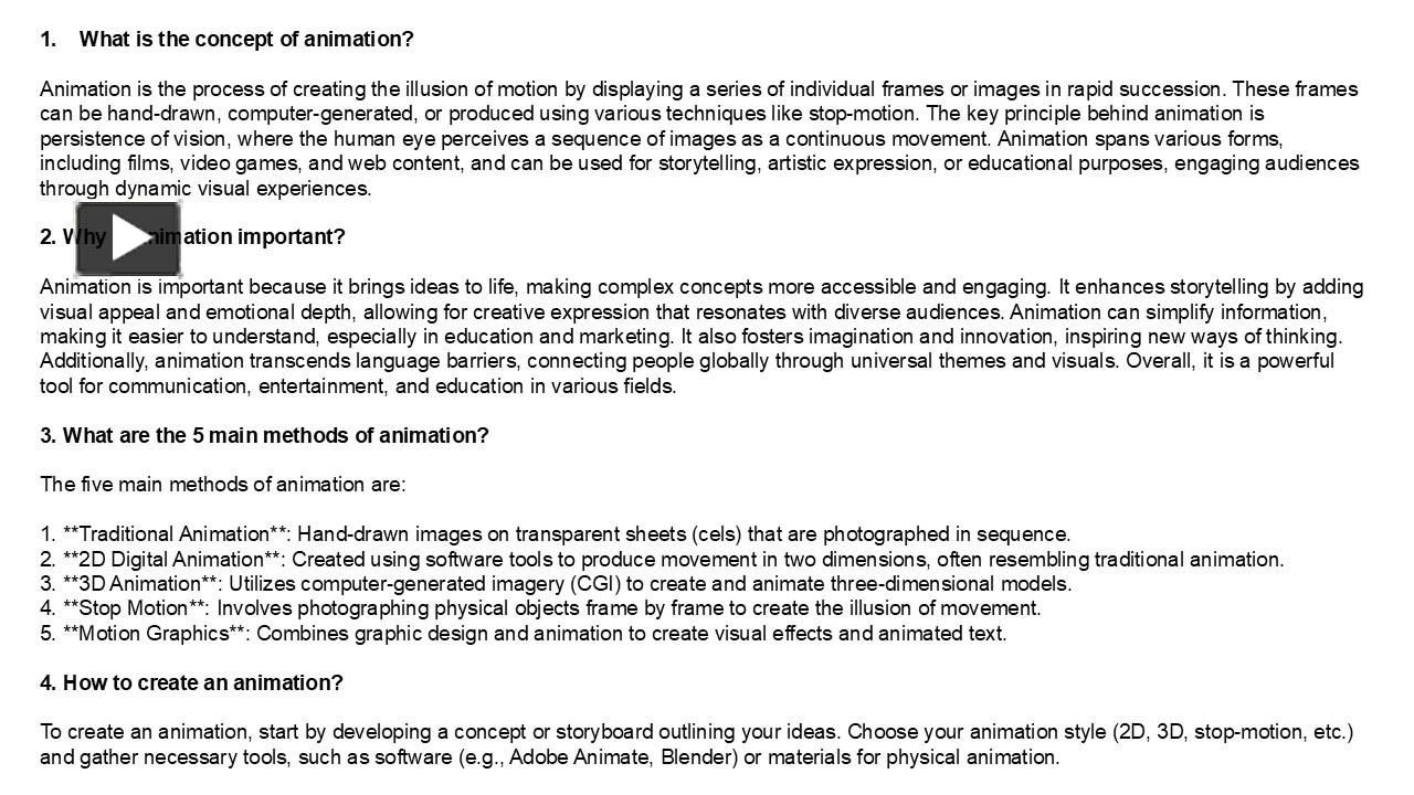 PPT – How Animation Transforms Communication in Entertainment and ...
