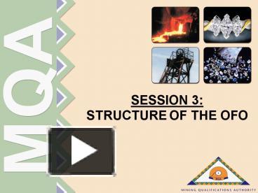 STRUCTURE OF THE OFO presentation | free to view