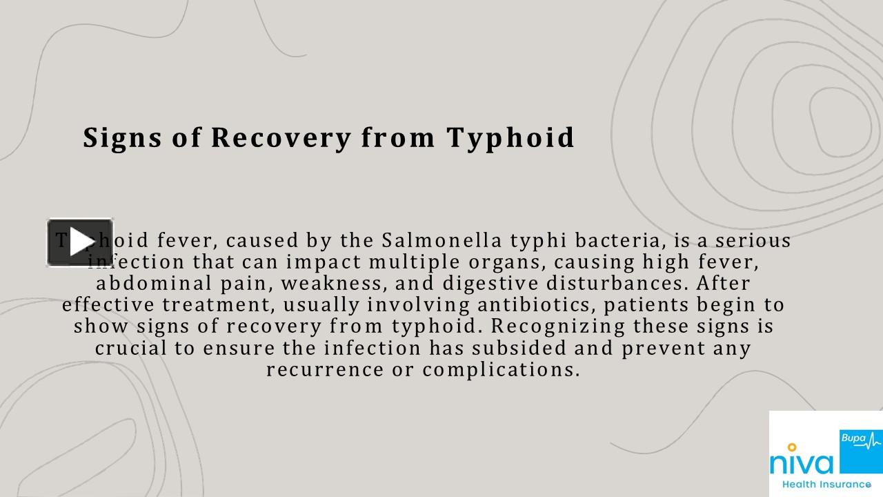 Signs of Recovery from Typhoid presentation | free to download