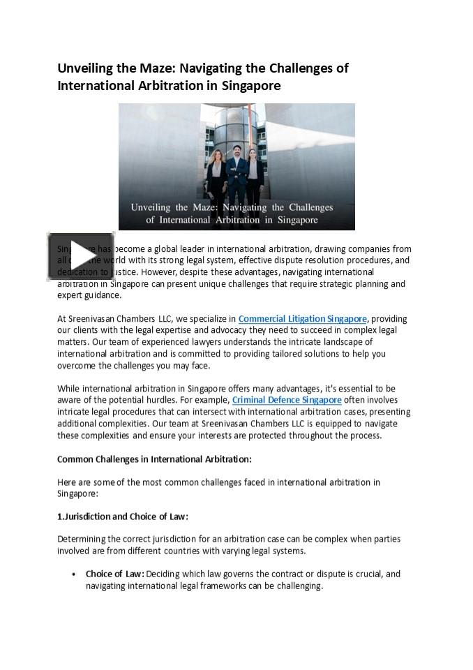 PPT – Unveiling the Maze: Navigating the Challenges of International ...