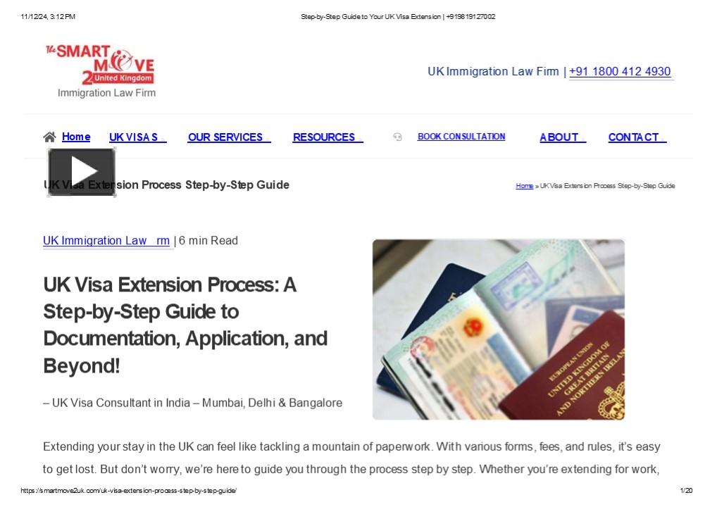 PPT – UK Visa Extension Process: A Step-by-Step Guide to Documentation ...