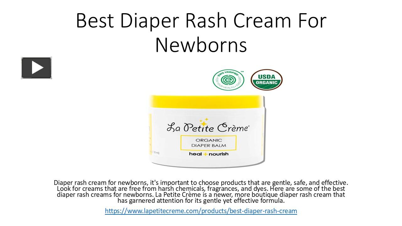 PPT – Diaper rash cream for newborns, La Petite Creme PowerPoint ...