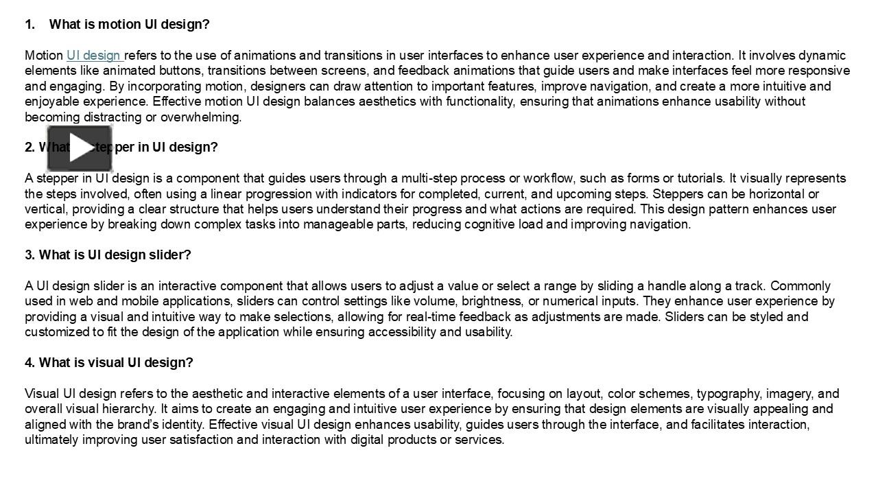 PPT – Enhancing User Experience: The Role of Motion UI Design in Modern ...
