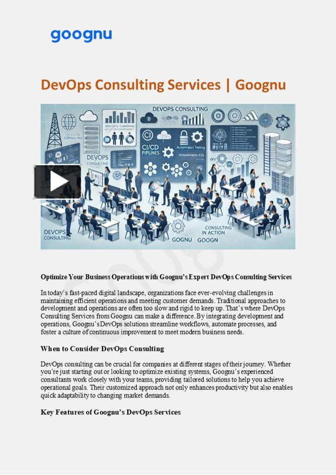 PPT – DevOps Consulting Services | Goognu PowerPoint presentation ...