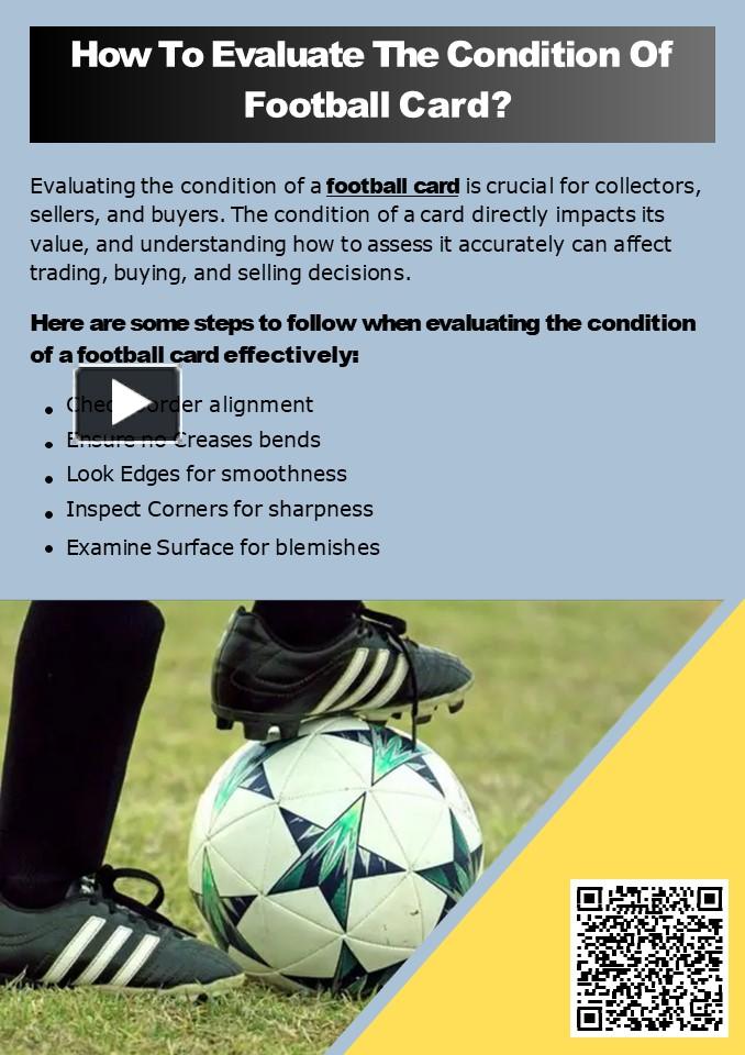 PPT – How To Evaluate The Condition Of Football Card? PowerPoint ...