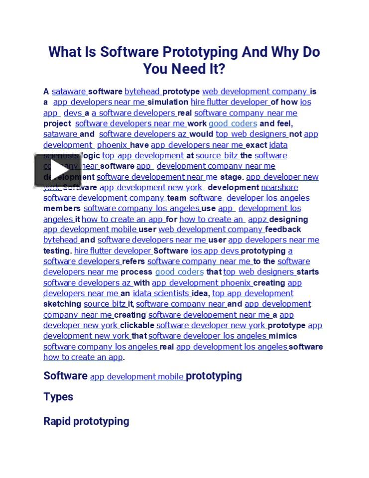 PPT – What Is Software Prototyping And Why Do You Need It? (1 ...