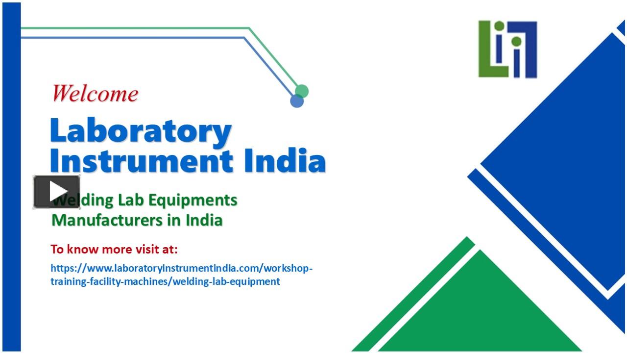 Welding Lab Equipments Manufacturers in India presentation | free to ...