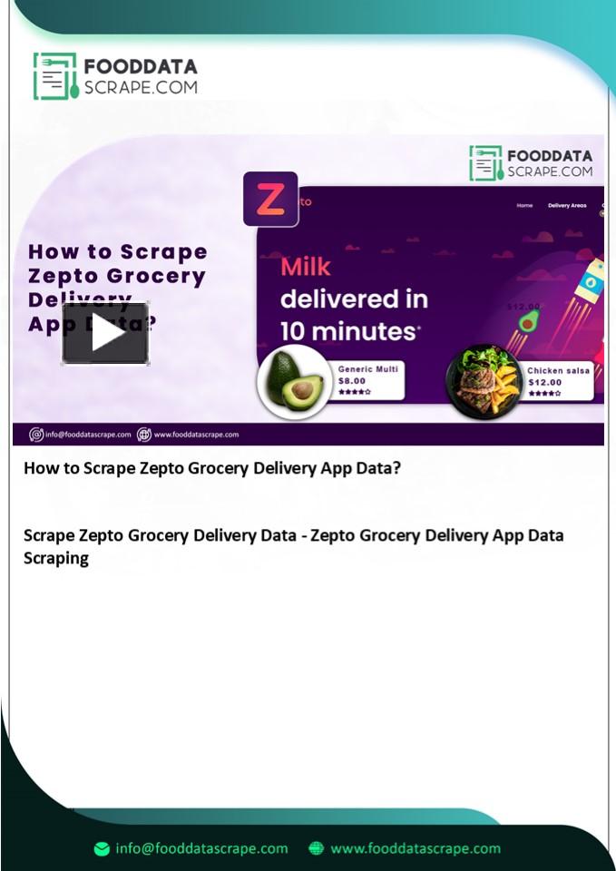 PPT – How to Scrape Zepto Grocery Delivery App Data? PowerPoint ...