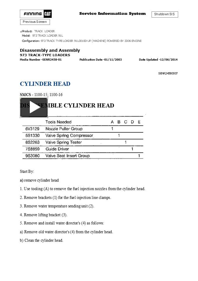 PPT – Caterpillar Cat 973 TRACK LOADER (Prefix 91L) Service Repair ...