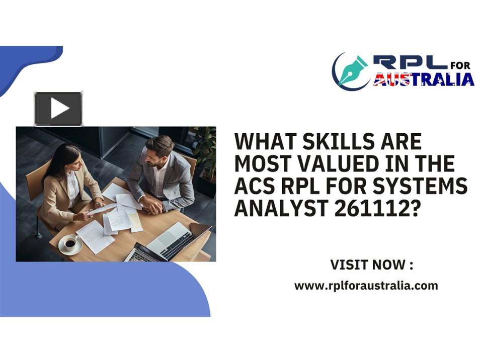 What Skills Are Most Valued in the ACS RPL for Systems Analyst 261112 ...