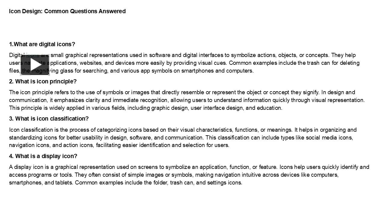 PPT – The Icon Principle: Designing Recognizable Symbols for User ...