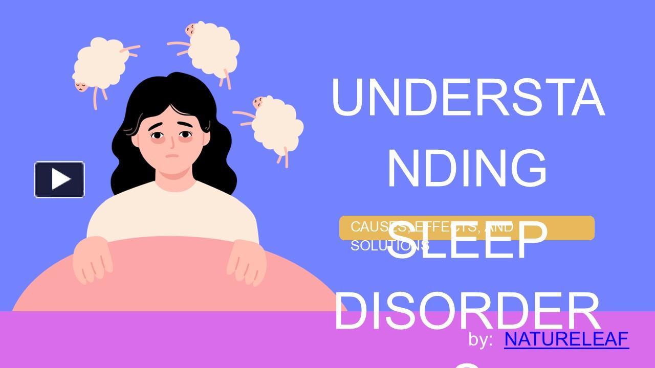 PPT – understanding of sleep disorder PowerPoint presentation | free to ...