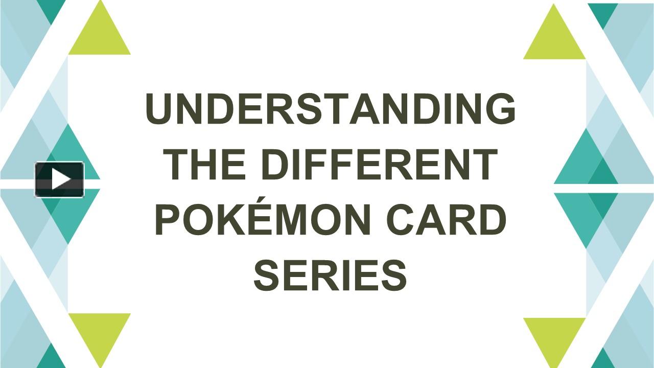 Understanding The Different Pokémon Card Series presentation | free to ...