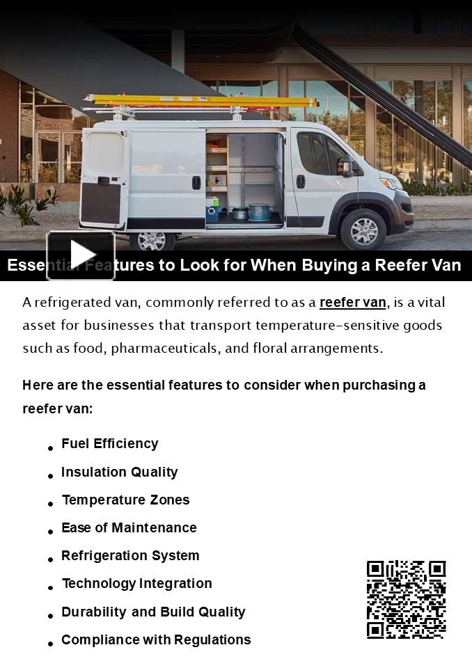 PPT – Essential Features to Look for When Buying a Reefer Van ...