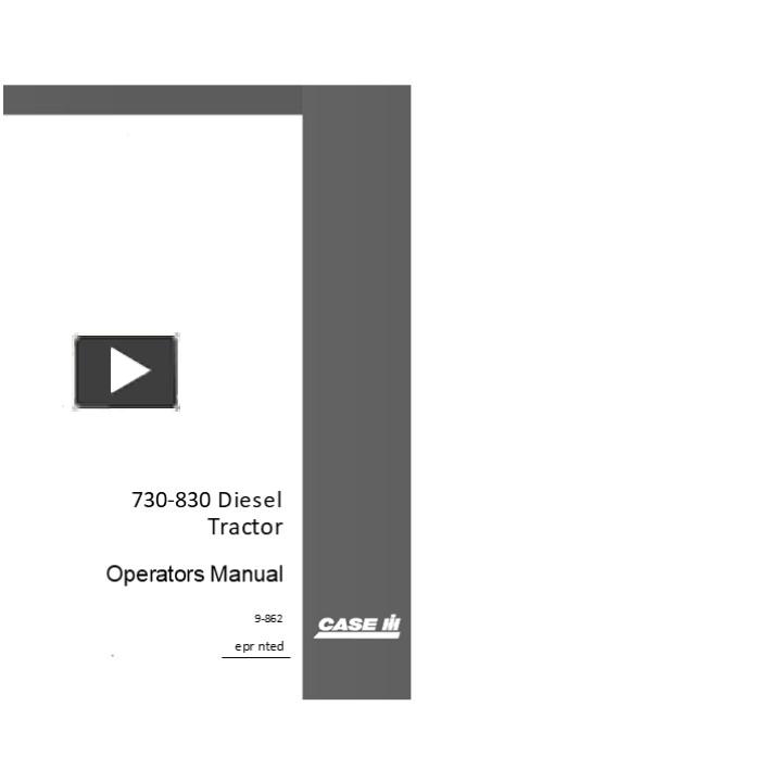 PPT – Case IH 730-830 Diesel Tractor Operator’s Manual Instant Download ...
