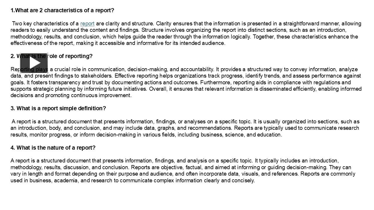 PPT – The Importance of Clear Communication in Report Writing ...